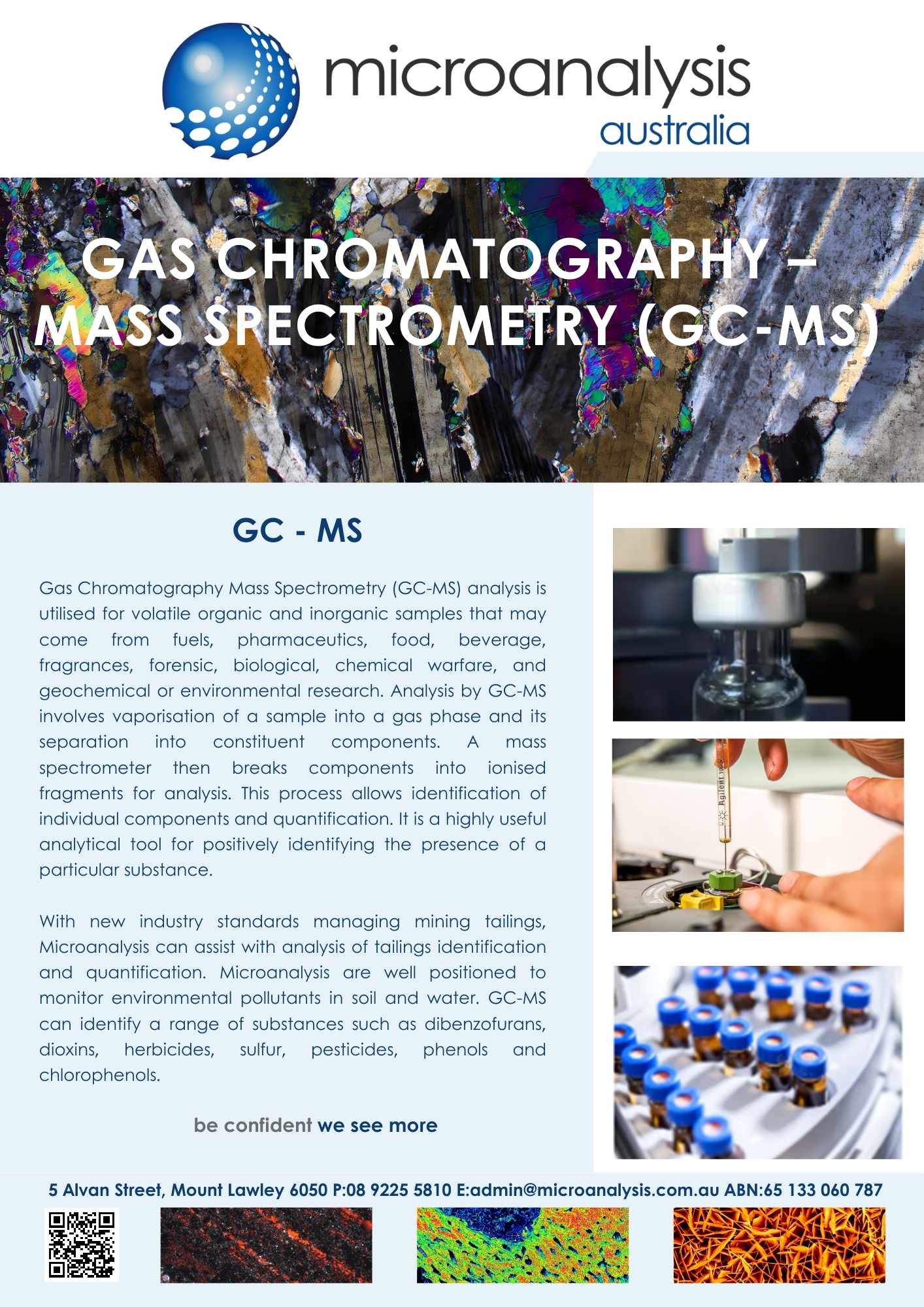 Information Sheets - Microanalysis Australia